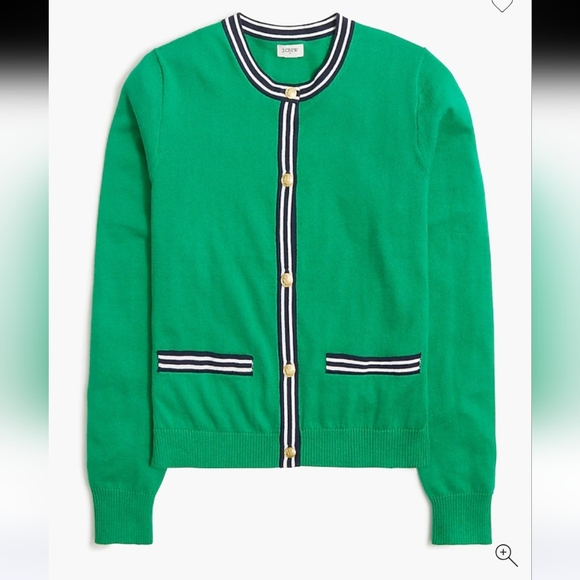 J. Crew Factory | Sweaters | J Crew Factory Contrasttrim Cardigan ...